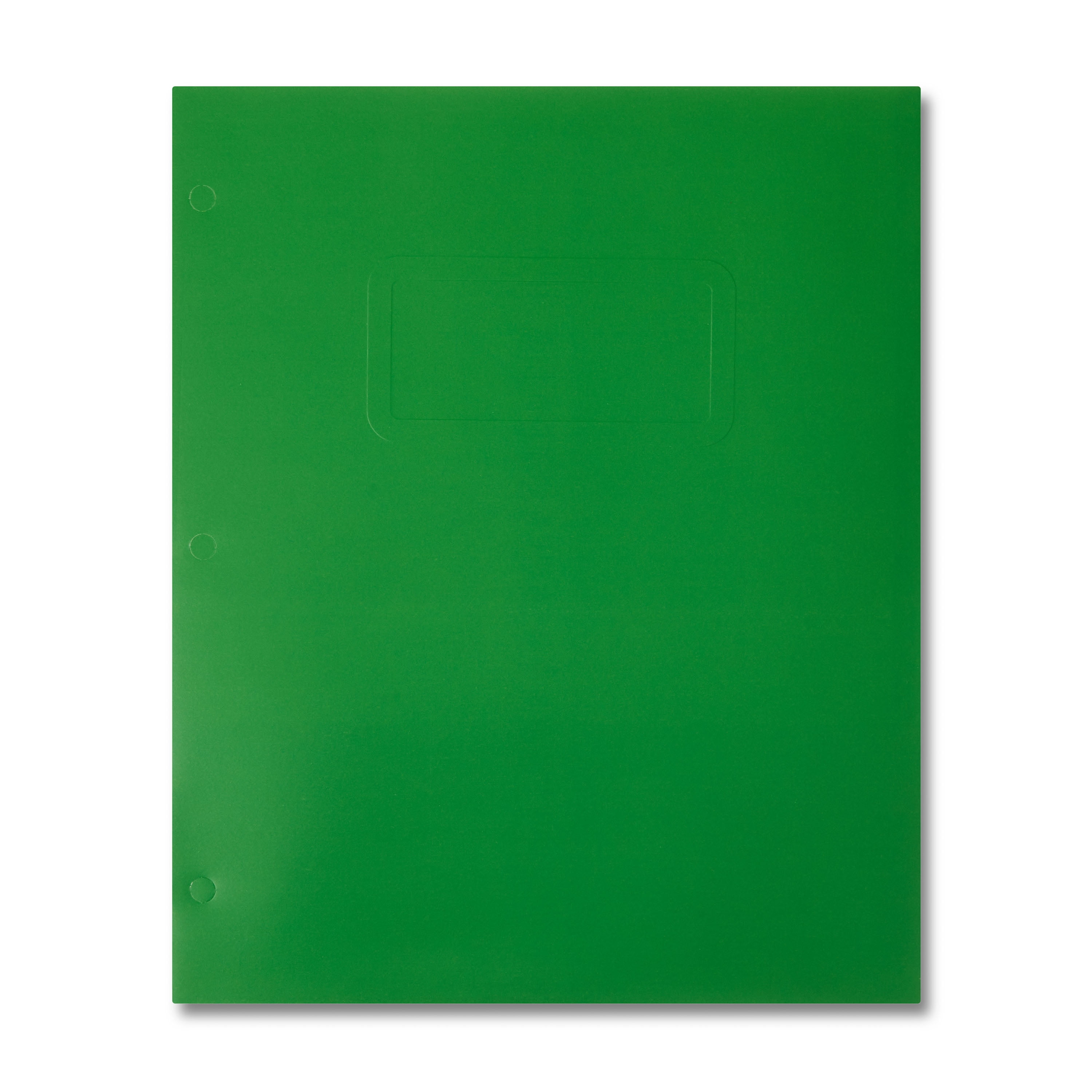Pen+Gear Green Letter Size 2-Pocket Paper Folder with Name Slot for ...