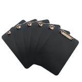 Pen + Gear Letter Size Plastic Clipboard, 6 per Pack, Black with Silver ...