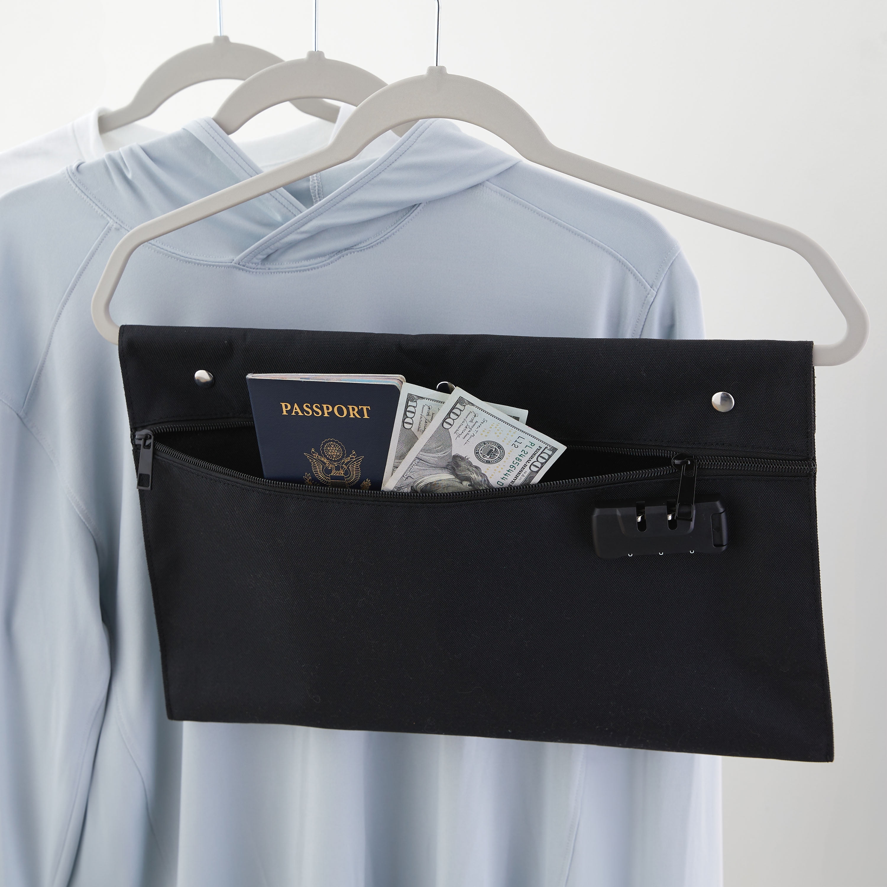 Pen+Gear Locking Hanger Safe, Black, 15.75" x 9.84" - Walmart.com