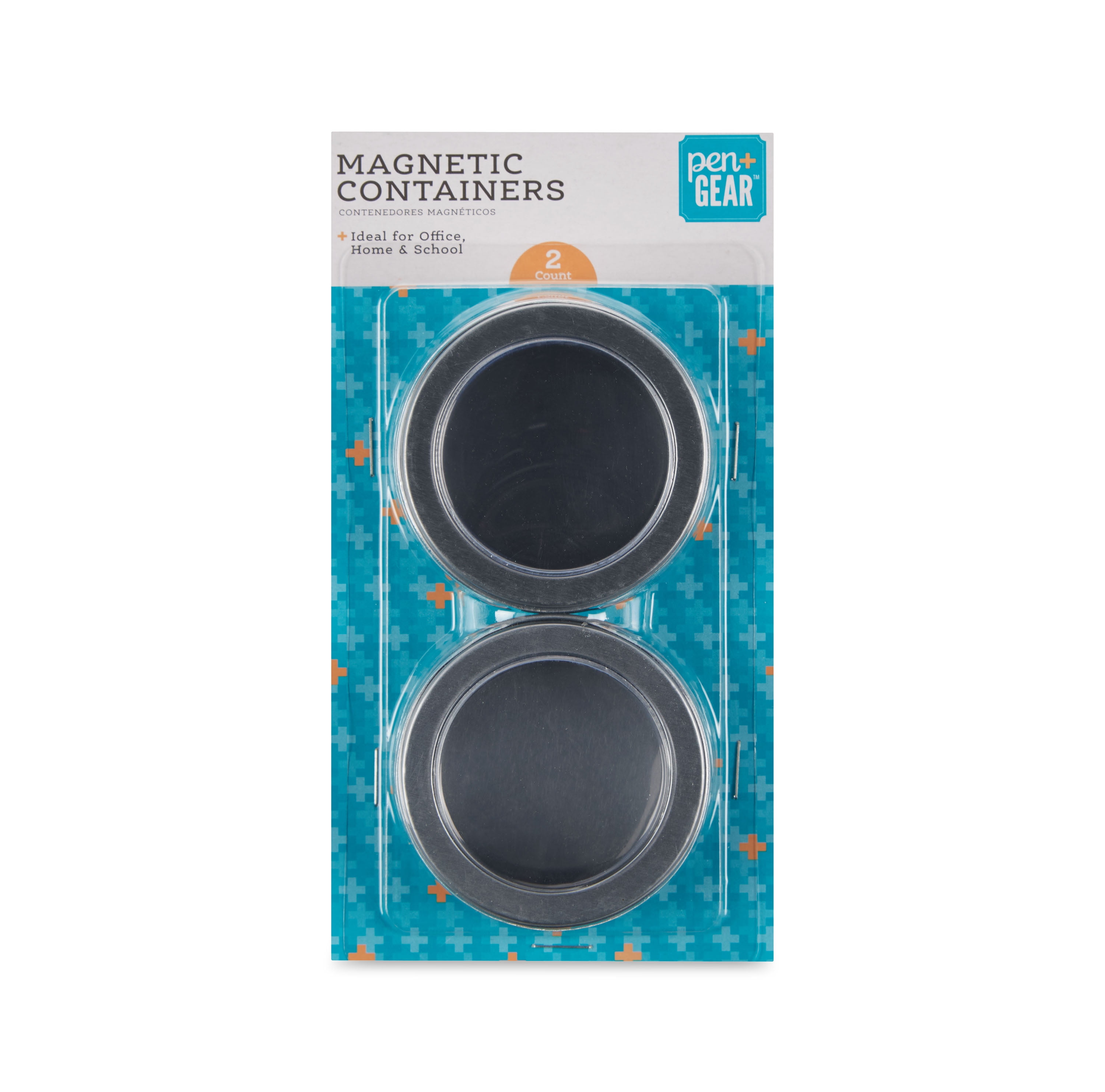 Pen+Gear Magnetic Containers, 2 Count - Walmart.com