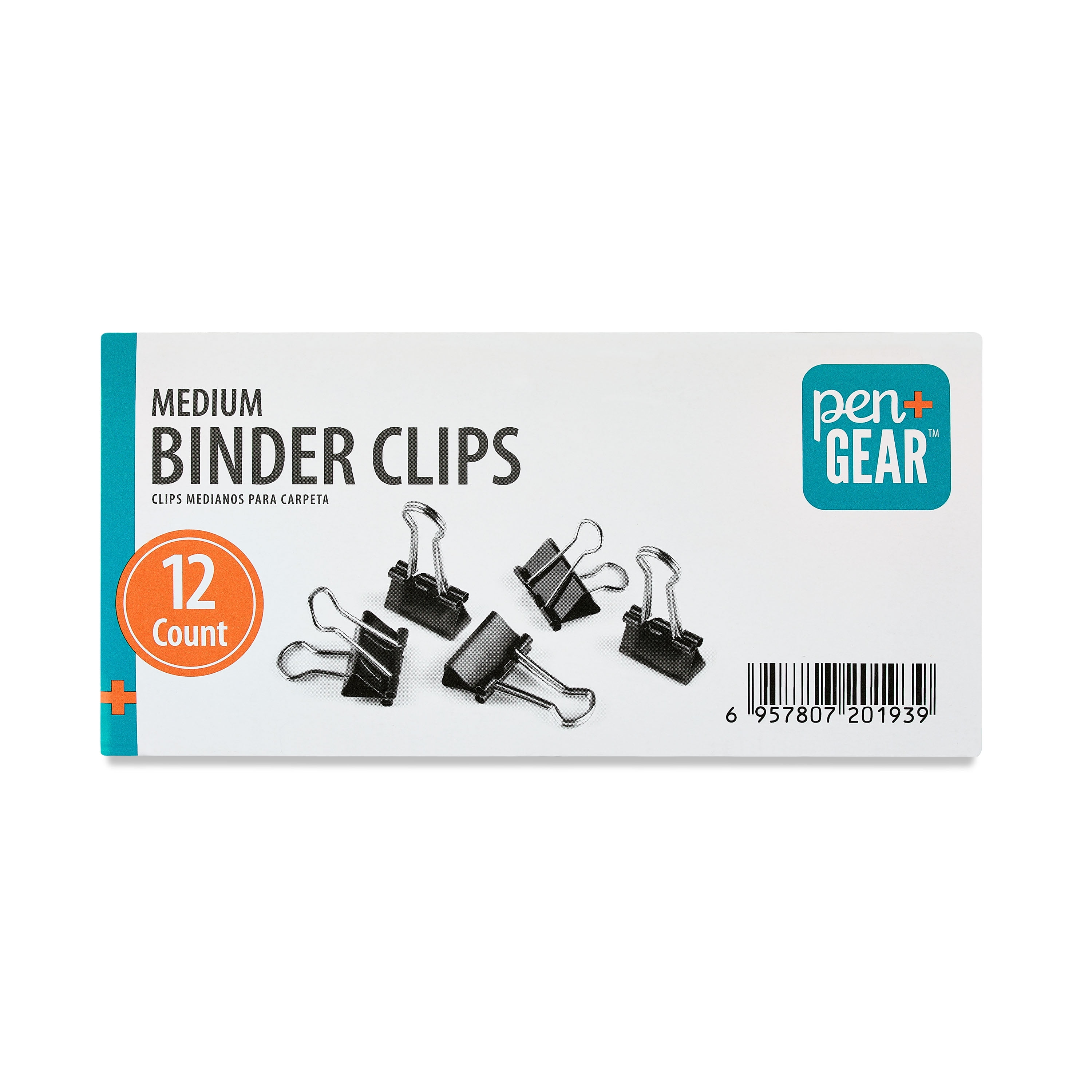 Pen+Gear Medium Metal Binder Clips, Black, 12 Count, 40-Sheet Capacity ...