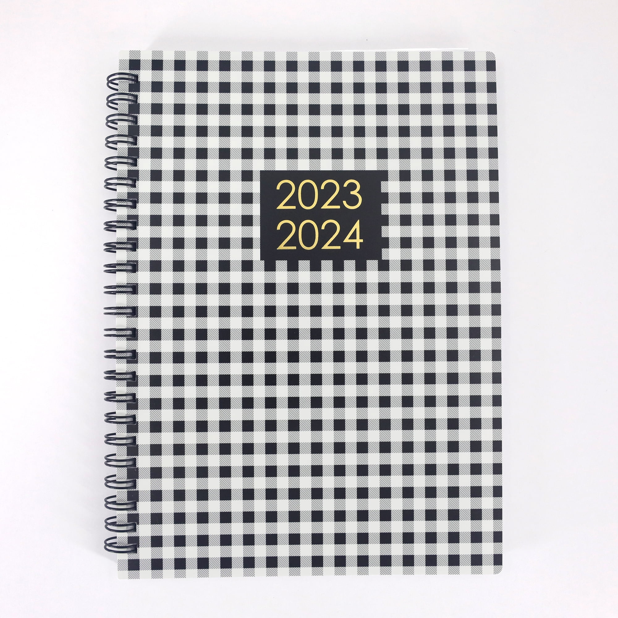 Pen + Gear Medium Weekly/Monthly Planner, Black & White Checker Design ...