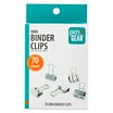 JAM Paper Colorful Binder Clips, Small, 3/4 inch (19 mm), Gold, 25/Pack ...