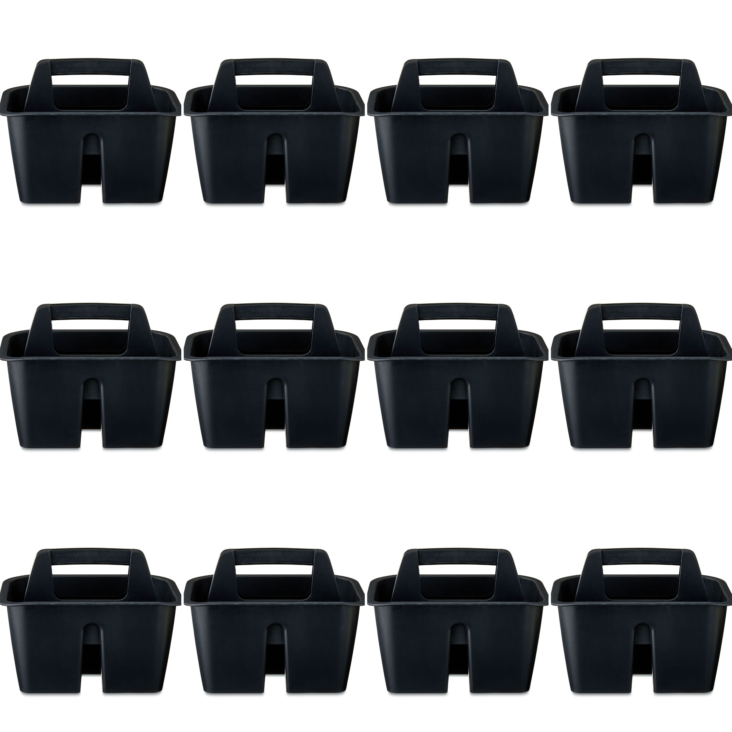 Pen+Gear Mini Plastic Craft and Hobby Organizer Caddy, Black, 12-Pack ...
