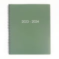 Pen + Gear Monthly/Weekly Poly Planner, Large Size, Green River Color ...