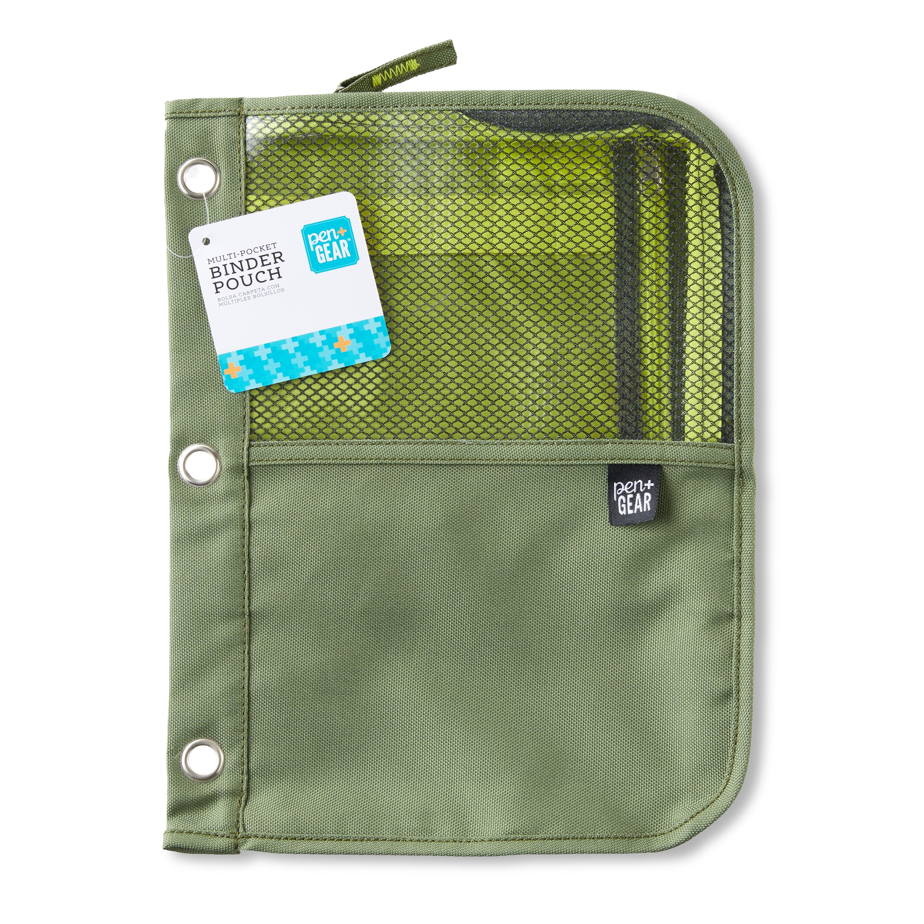 Pen+Gear Multi-pocket Zipper Binder Pouch, 8.75 in. (W) x 1.25 in. (D ...