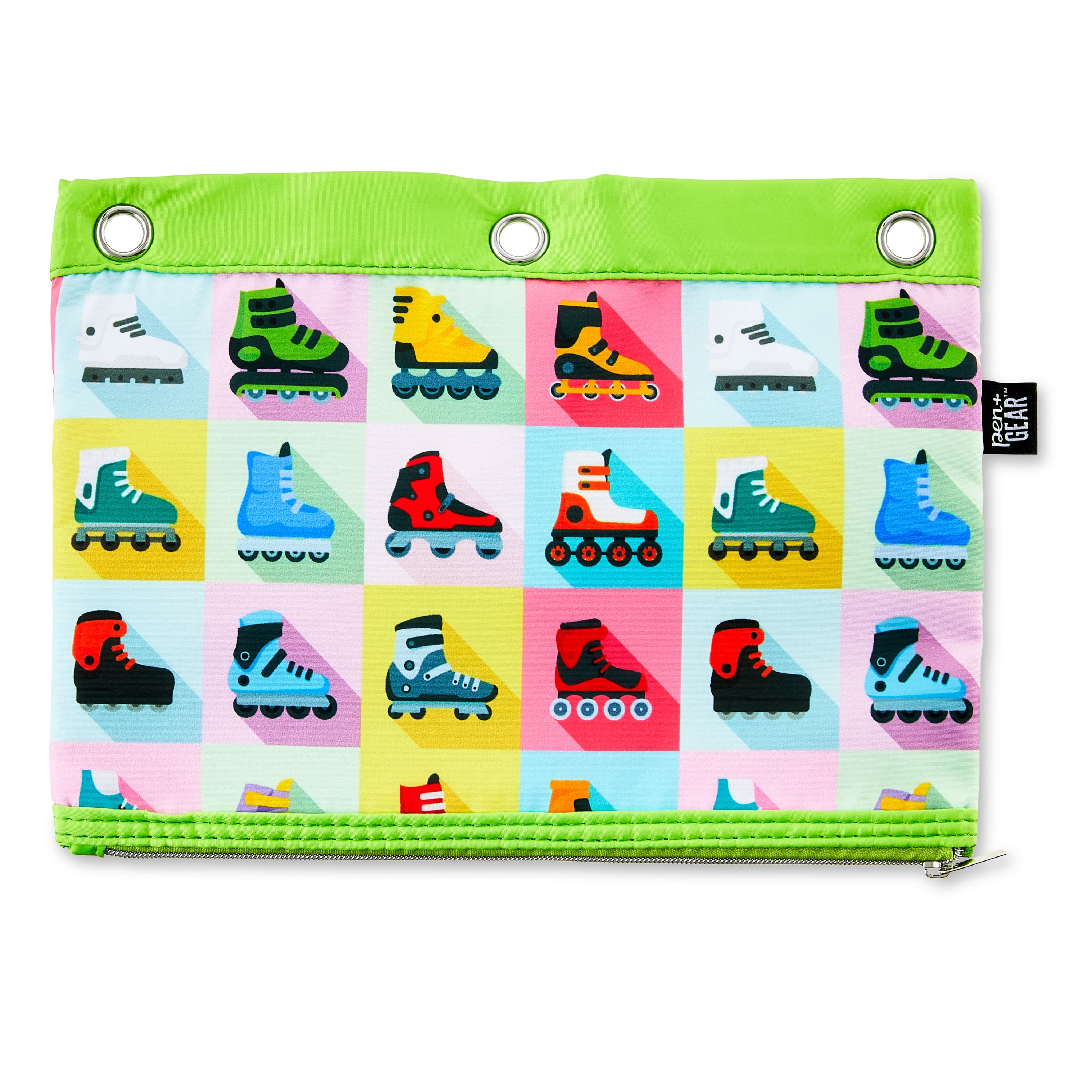 Pen+Gear Multicolor Roller Skate Binder Pouch, 10.25 in x 7.25 in ...