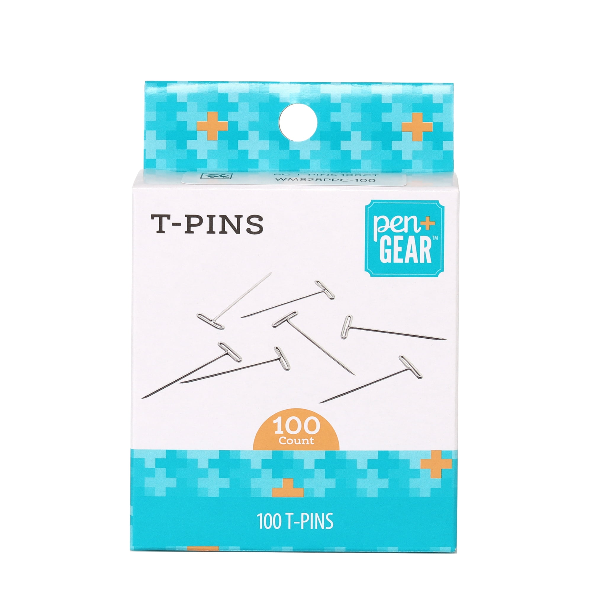 Pen + Gear Nickel-Plated T-Pins 1.6" Long 100 Count,Steel, Silver. 2.99 ...