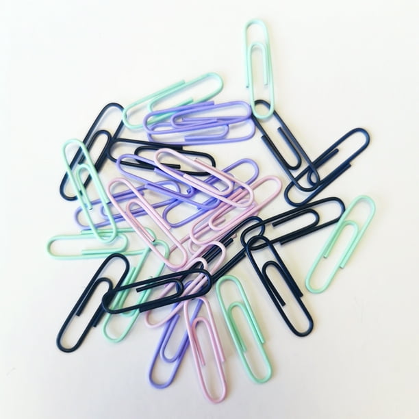 Pen+ Gear Paper Clips 100ct 33mm Vinyl Coated Assorted Colors,Crafts ...