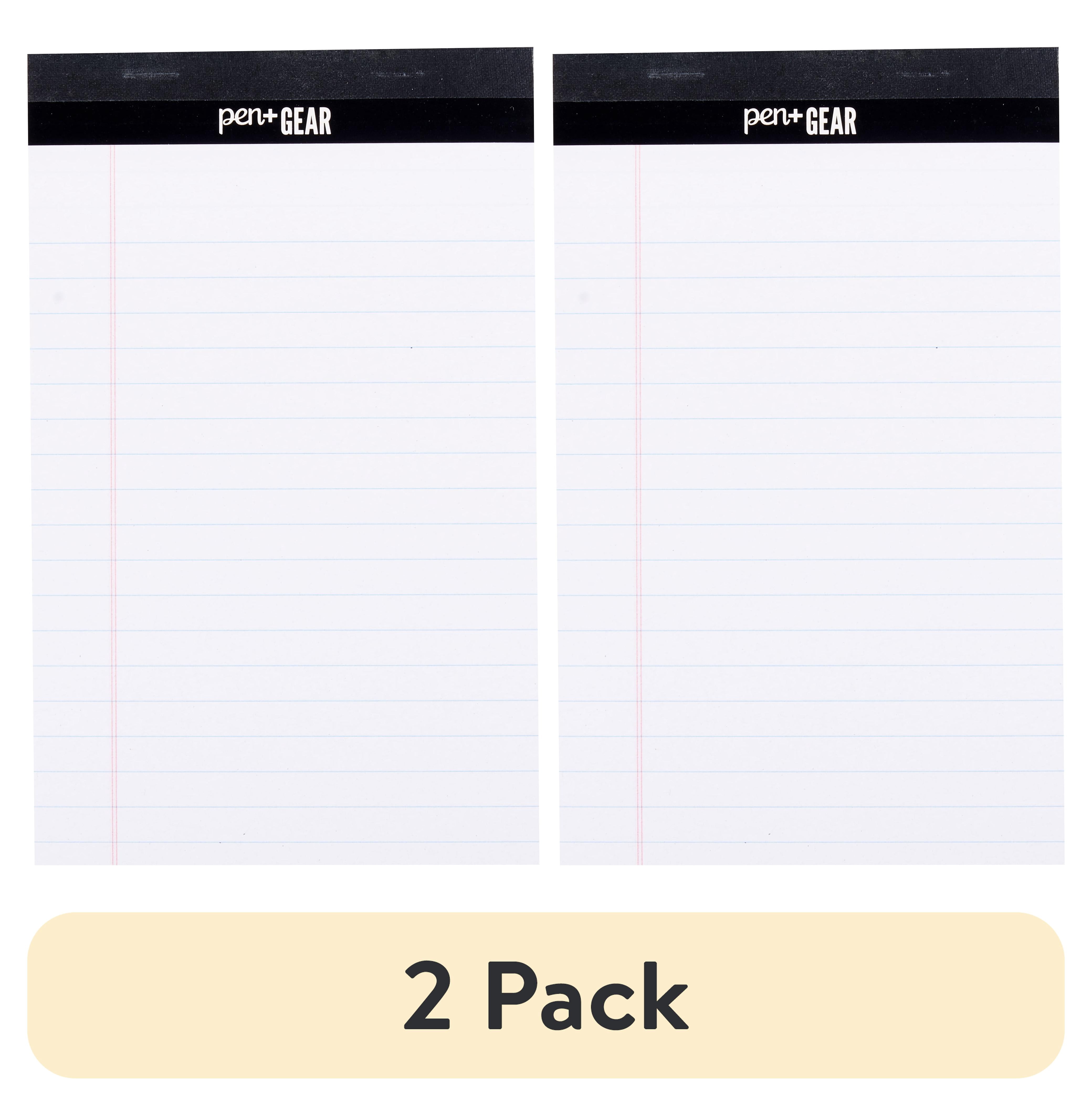(2 pack) Pen + Gear Perforated Junior Legal Pads, White Color, 3 Pack ...