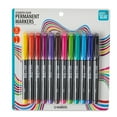 Pen+Gear Permanent Markers, Fine Tip, Assorted Colors, 12 Count, Ideal for Children above age of ...