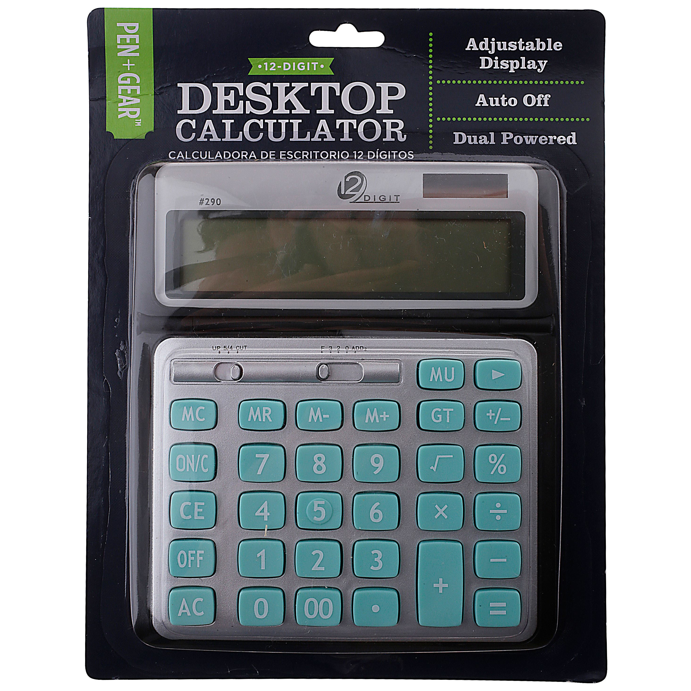 Pen + Gear Pg 12 Digit Desktop Calculator - Walmart.com