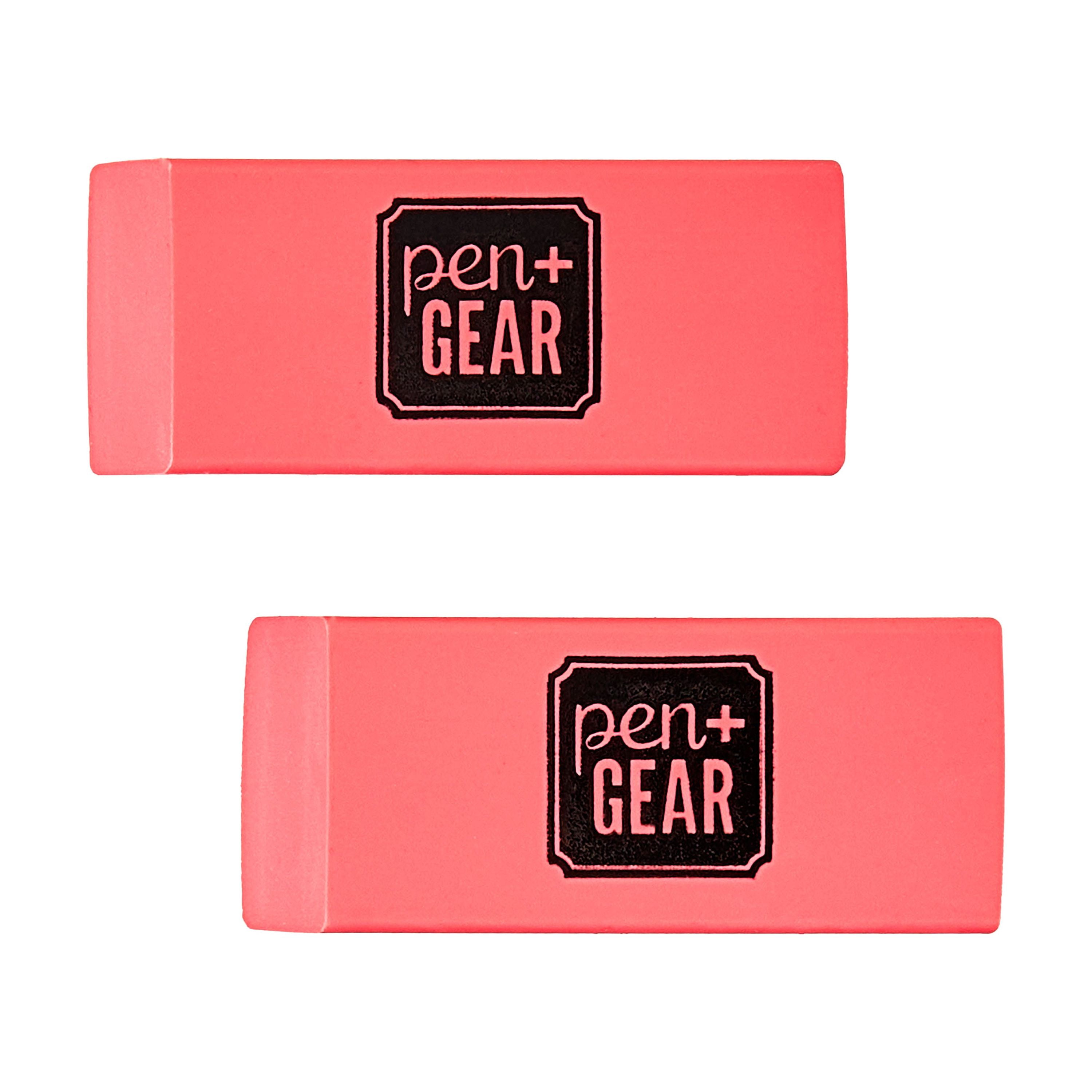 Pen+Gear Pink Block Erasers, 2 Count - Walmart.com