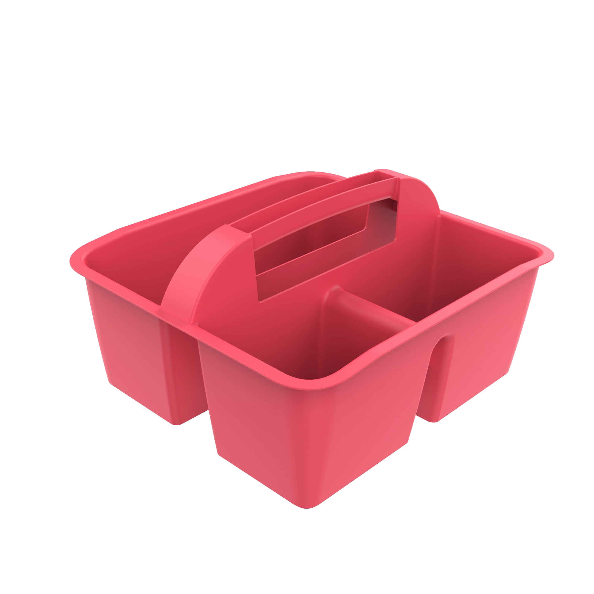 Pen+Gear Plastic Caddy, Desktop Craft and Hobby Organizer, Coral ...