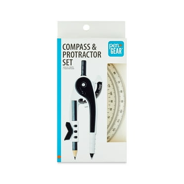 BAZIC Geometry Math Compass Set, Inch Centimeter Drawing Tool, 4-Pack ...