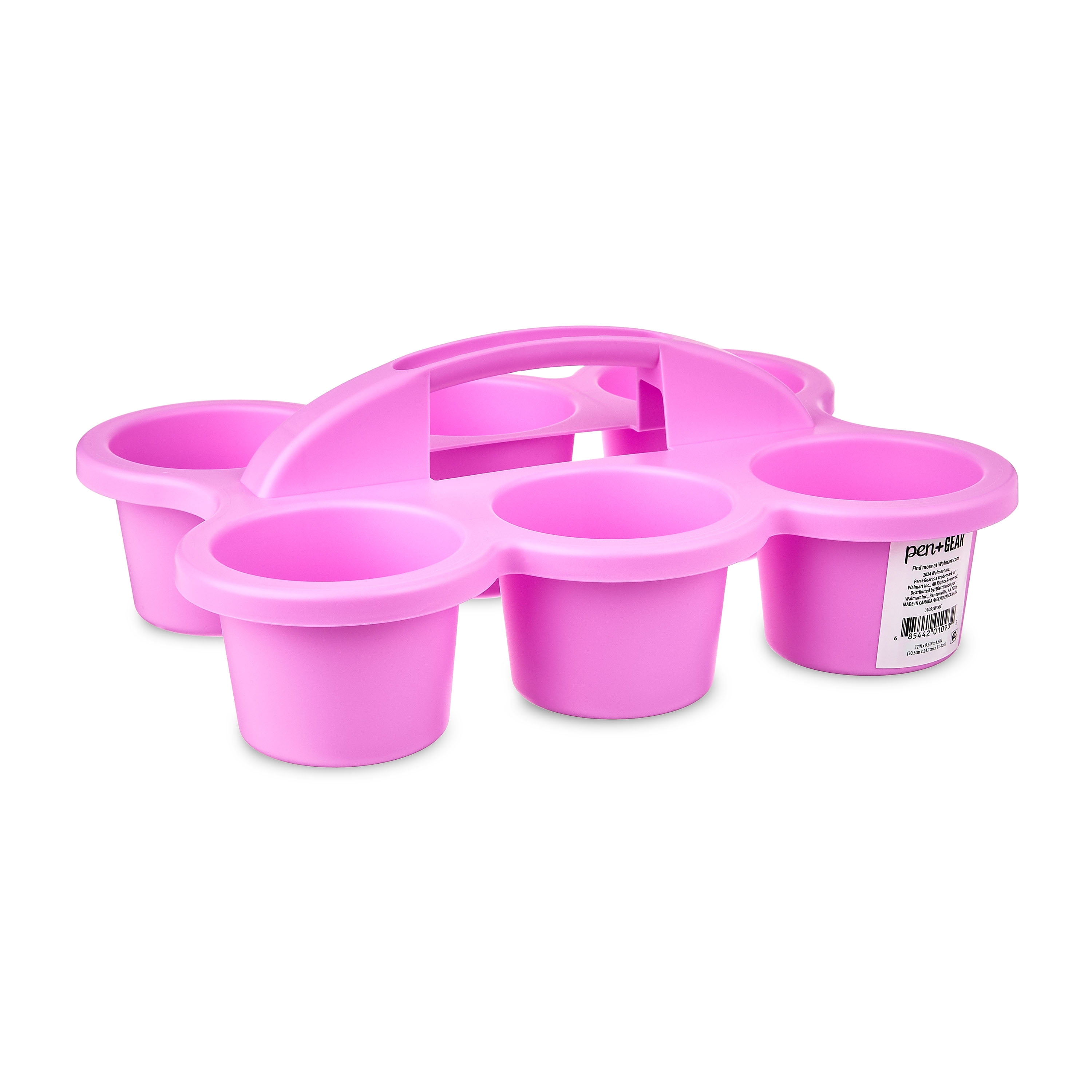 Pen+Gear Plastic Cup Caddy, Desktop Craft and Hobby Organizer, Violet ...