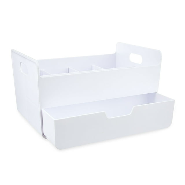 Pen+Gear Plastic Desktop Caddy Organizer, White - Walmart.com