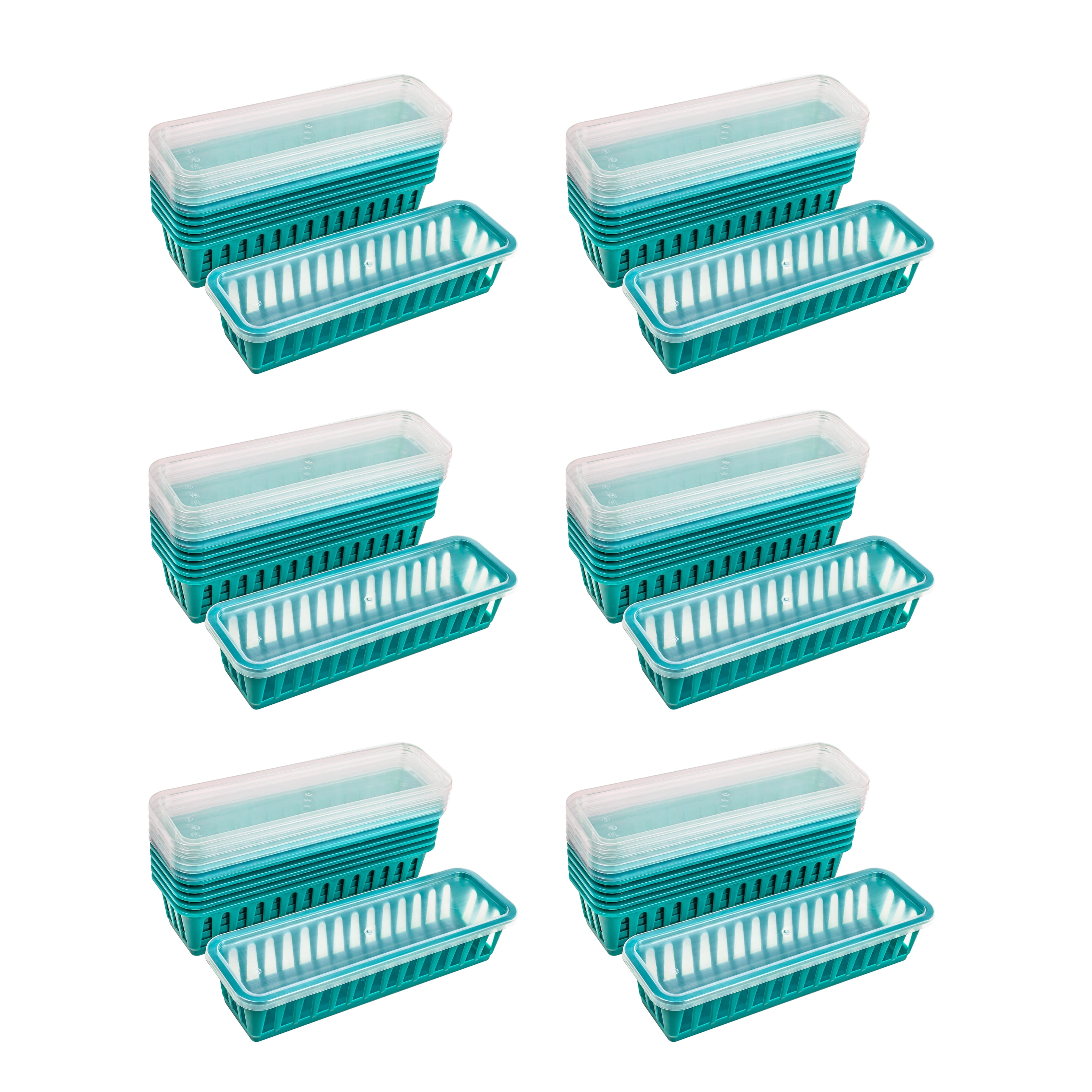 Pen+Gear Plastic Pencil Tray, Desktop Organizer, Emerald Green, Set of ...