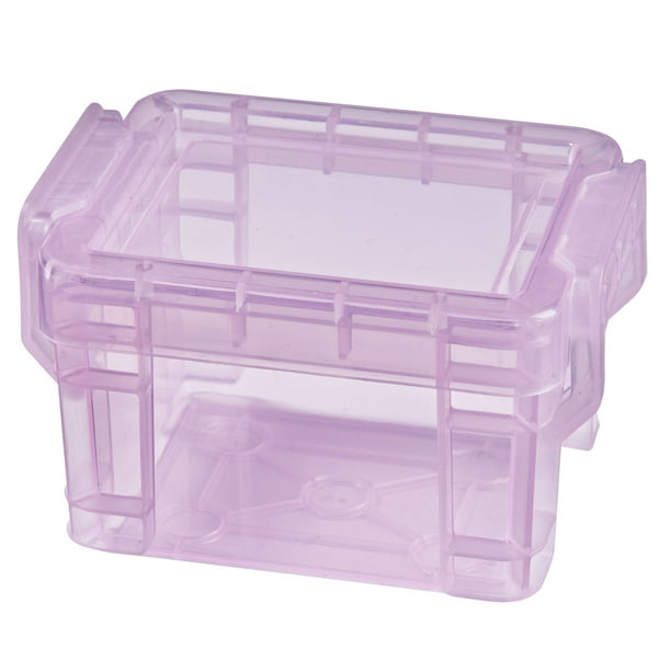 Pen+Gear Plastic Pixie Storage Box for Home Office, Purple - Walmart ...