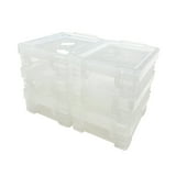 Pen+Gear Plastic Storage Box, Clear, 6 Count for storing school ...