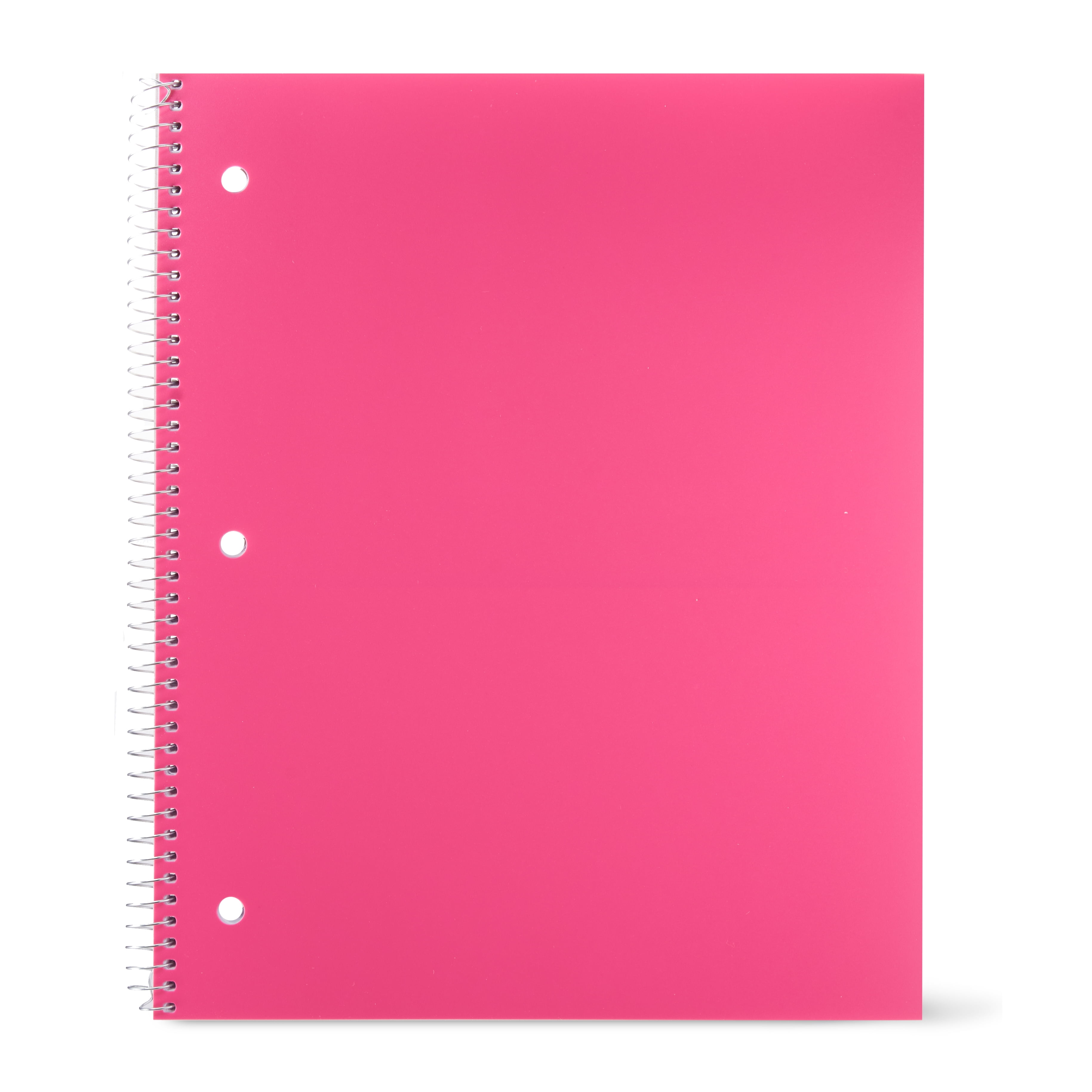 Pen + Gear Poly 1-Subject Notebook, Wide Ruled, 9" x 11", 100 Sheets ...