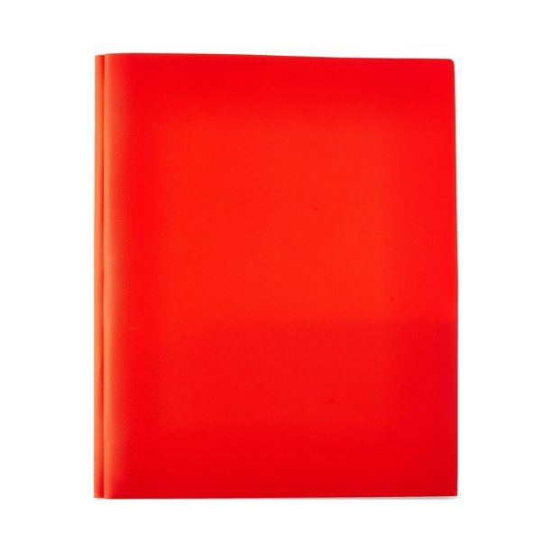 Pen+Gear Poly 2-Pocket Folders with Prongs, 9.4" x 11.4", Orange, 50 ...