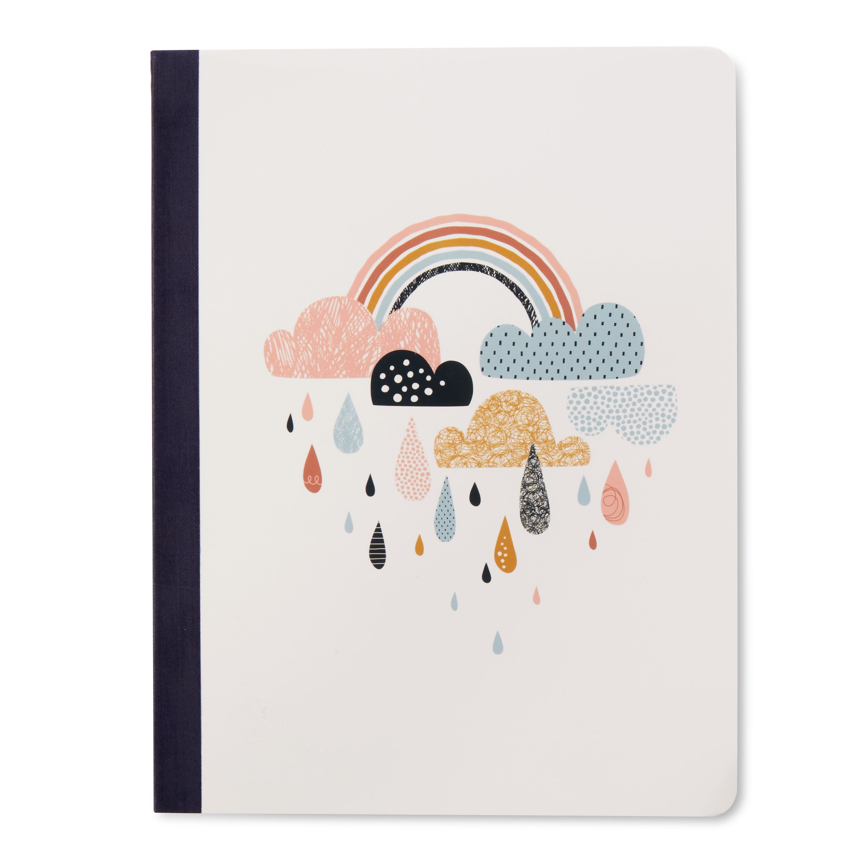 Pen+Gear Poly Composition Book, White with Rainbow and Rainclouds ...