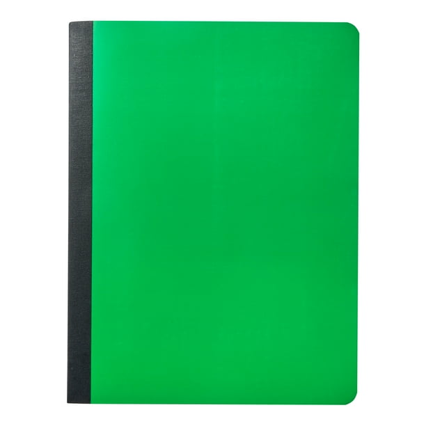 Pen + Gear Poly Composition Book, Wide Ruled, 80 Pages, Green, 7.5 in x ...