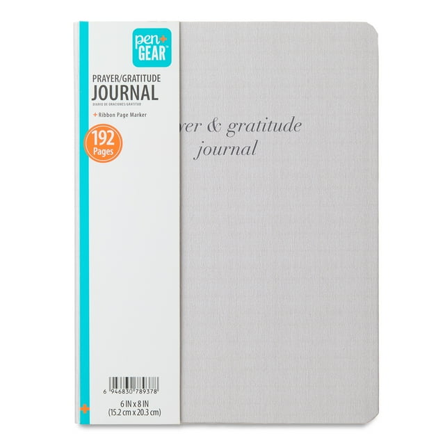 Pen+Gear Prayer & Gratitude Journal, Gray, 6" x 8", 192 Ruled Pages - Walmart.com