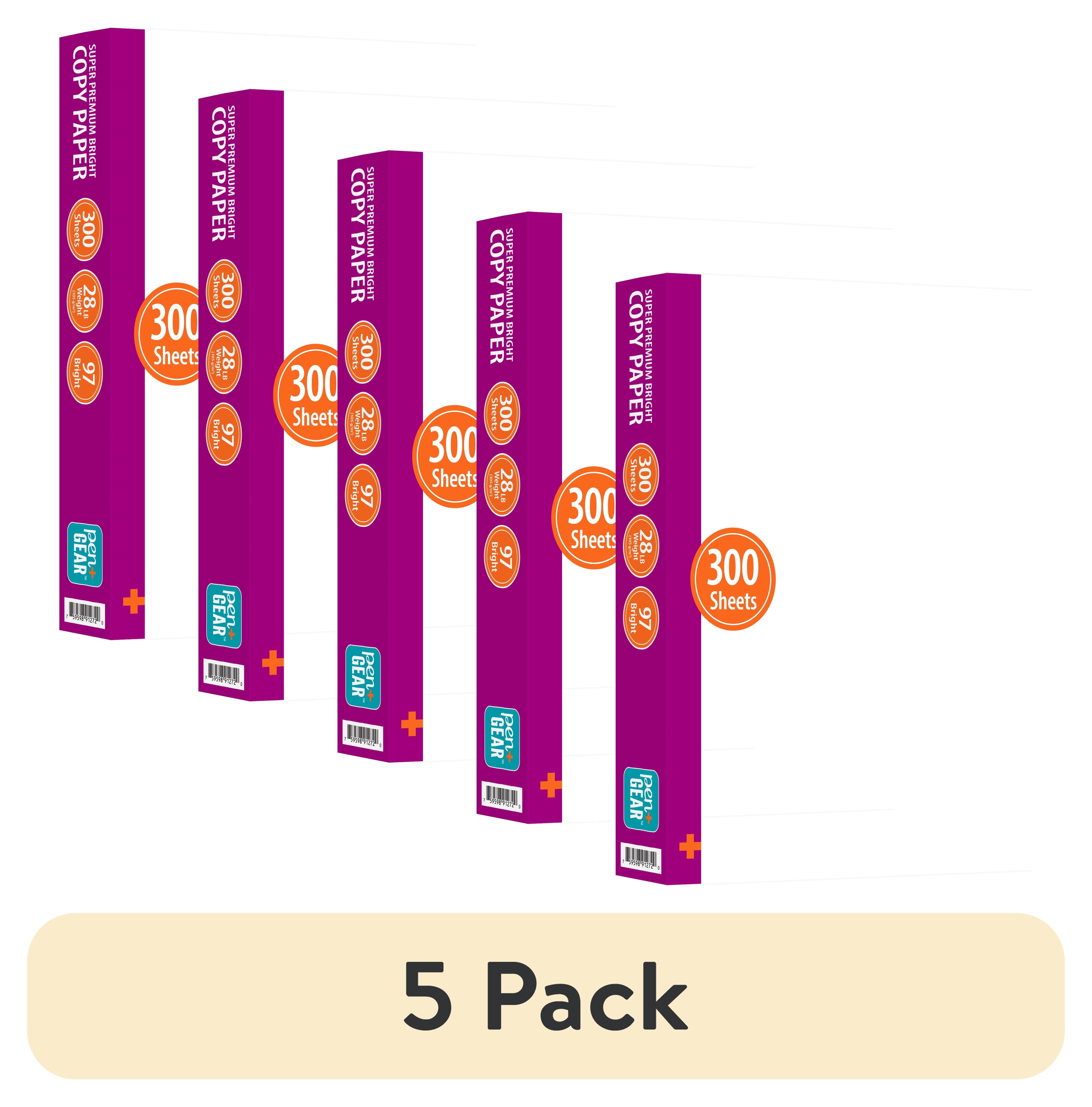 (5 pack) Pen+Gear Premium Bright White Paper, 8.5" x 11", 28 lb., 1 ...