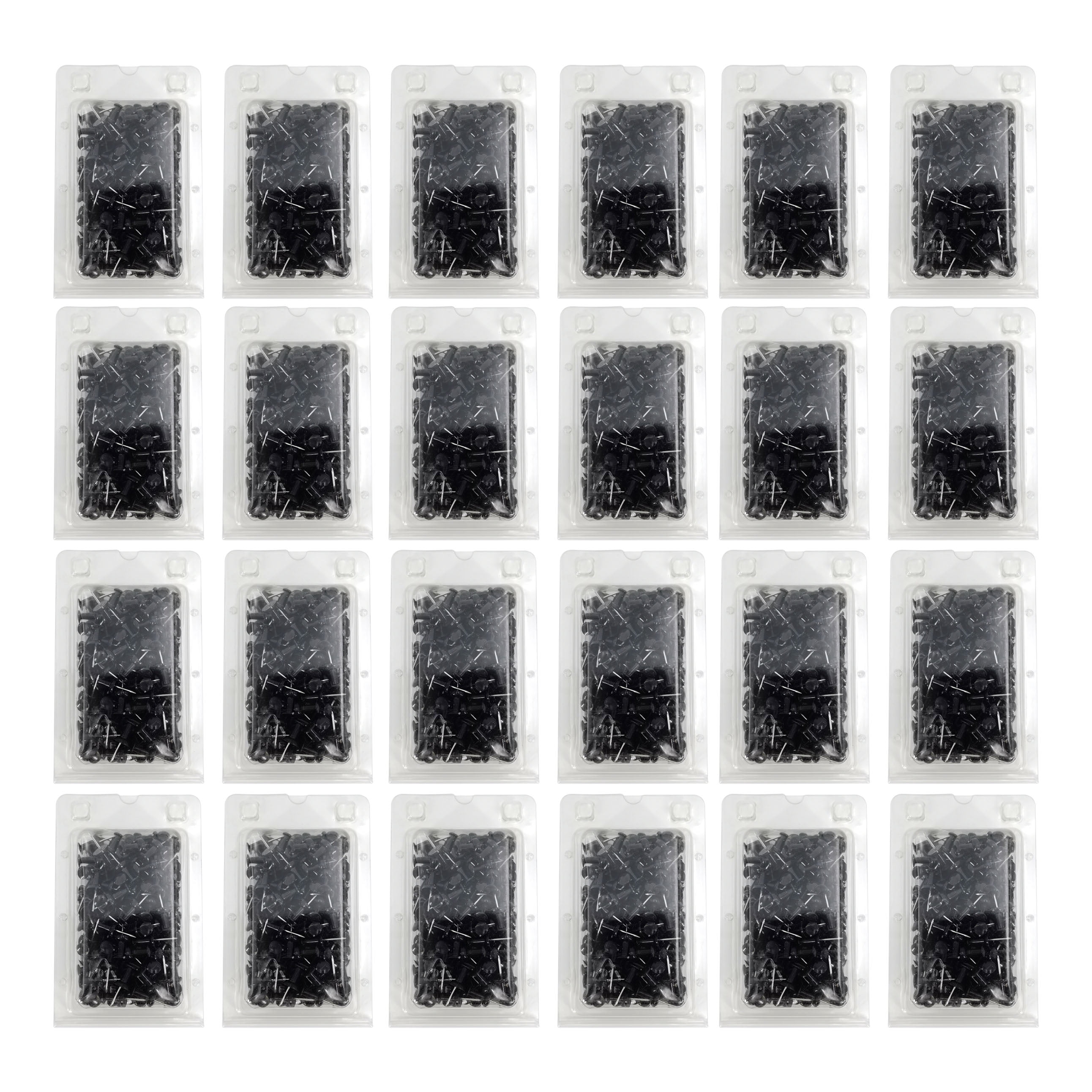 Pen + Gear Push Pins & Thumb Tacks Supplies, Black Color, 200 Count x ...