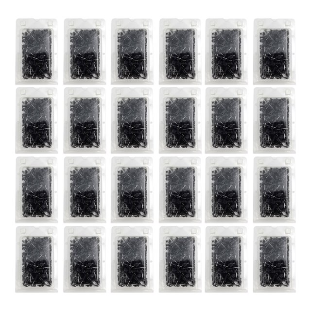 Pen + Gear Push Pins & Thumb Tacks Supplies, Black Color, 200 Count x ...
