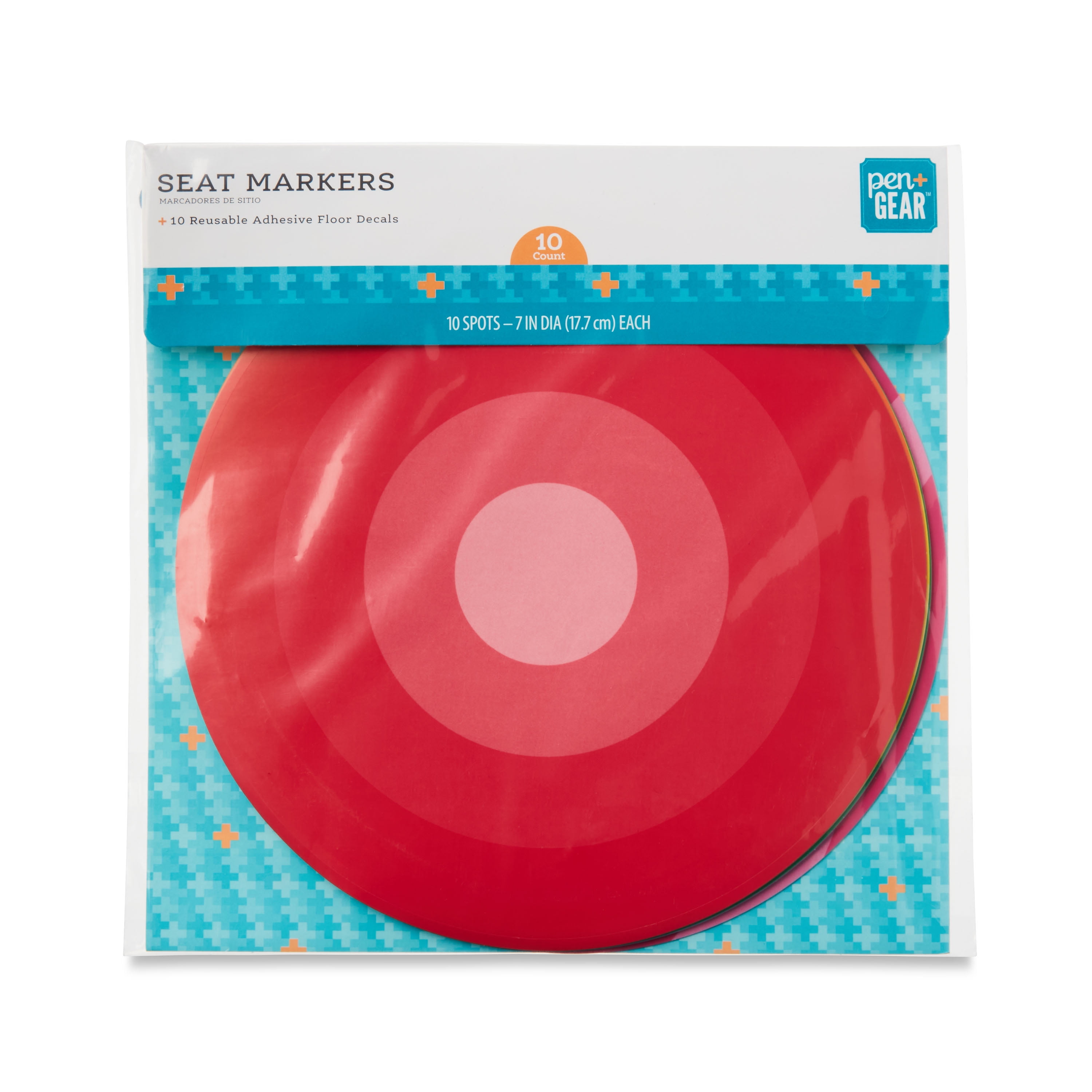 Pen + Gear Reusable Adhesive Multicolor Seat Markers, 10 Count, Unisex ...