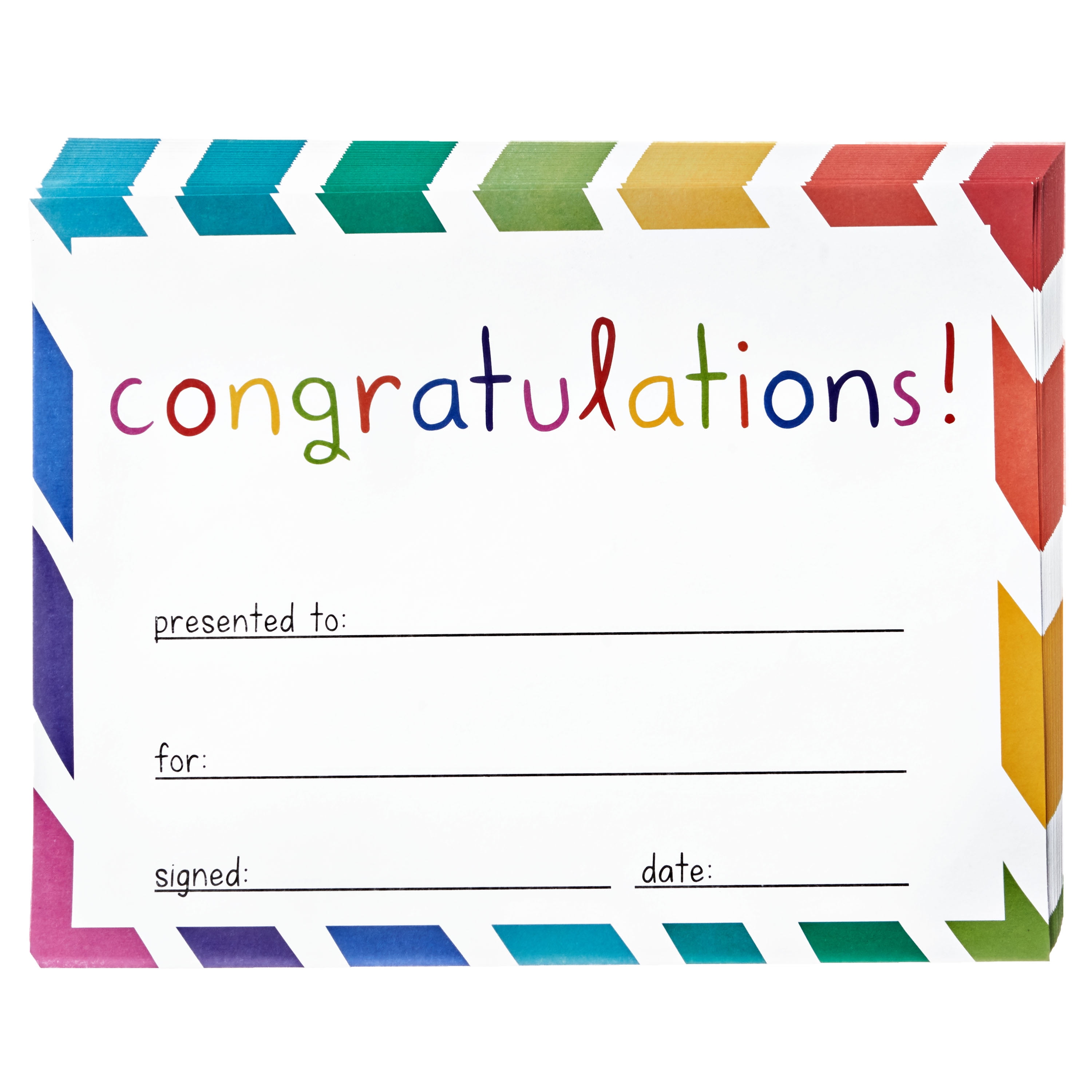 Pen + Gear Reward Certificate, Congratulations, 24 Count - Walmart.com