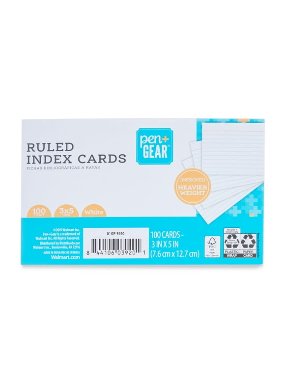 Index Cards in Paper - Walmart.com