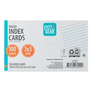 Pen+Gear Spiral Ruled Index Cards, Neon, 50 Count, 3" x 5" - Walmart.com