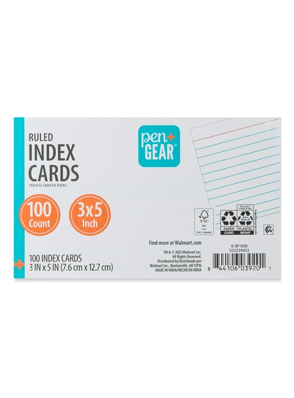 Index Cards in Paper - Walmart.com
