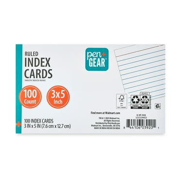 Pen + Gear Spiral Ruled Index Cards, Neon, 50 Count, 3" x 5" - Walmart.com