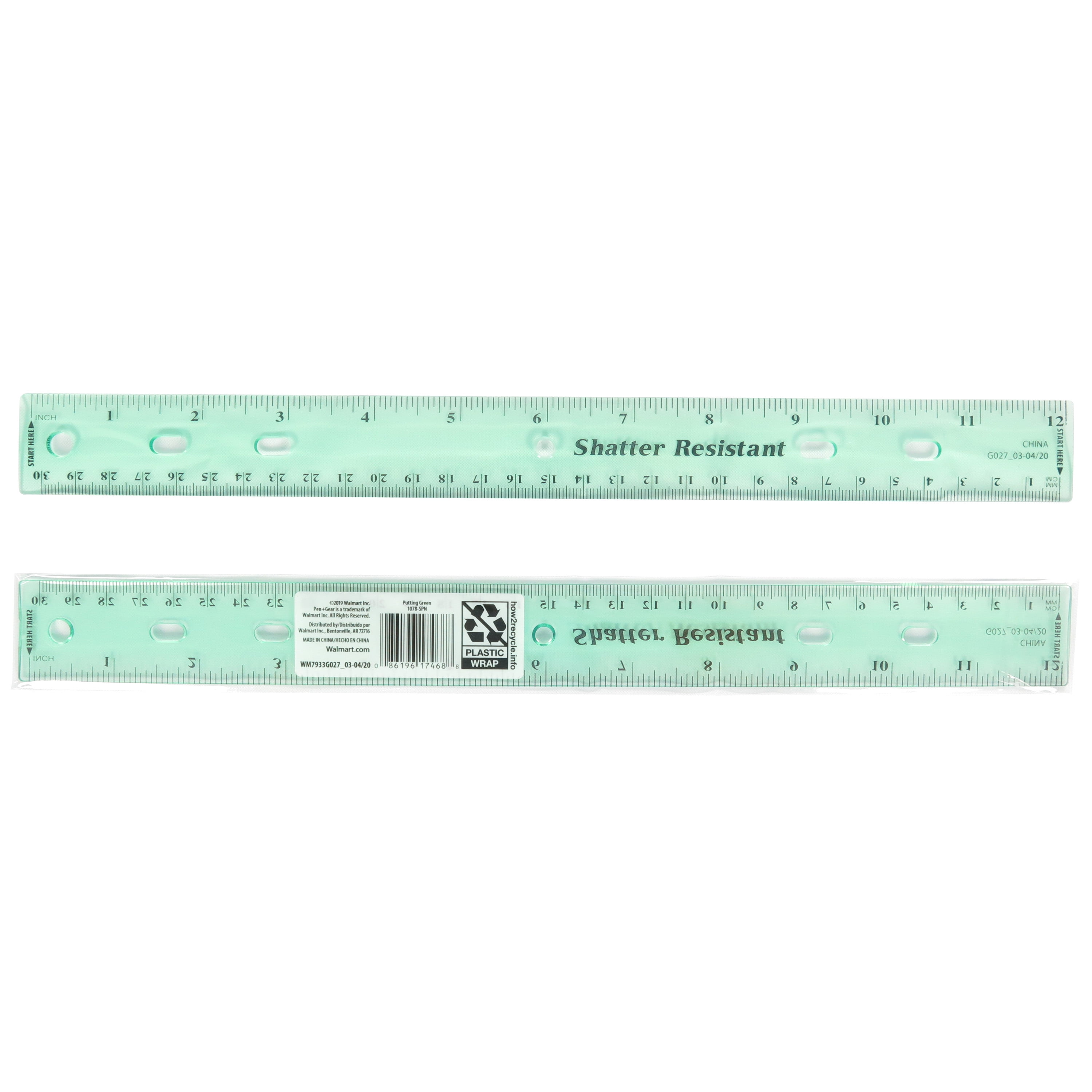 Pen + Gear Ruler Green - Walmart.com