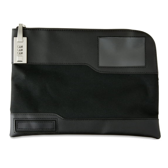 Pen+Gear Secure Locking Bank Bag, Black, Nylon, 11.5" x 8.39" - Walmart.com