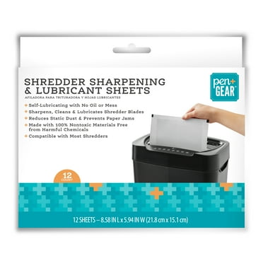 Nuova SP12 Shredder Sharpening and Lubricant Sheets, 12-Count - Walmart.com