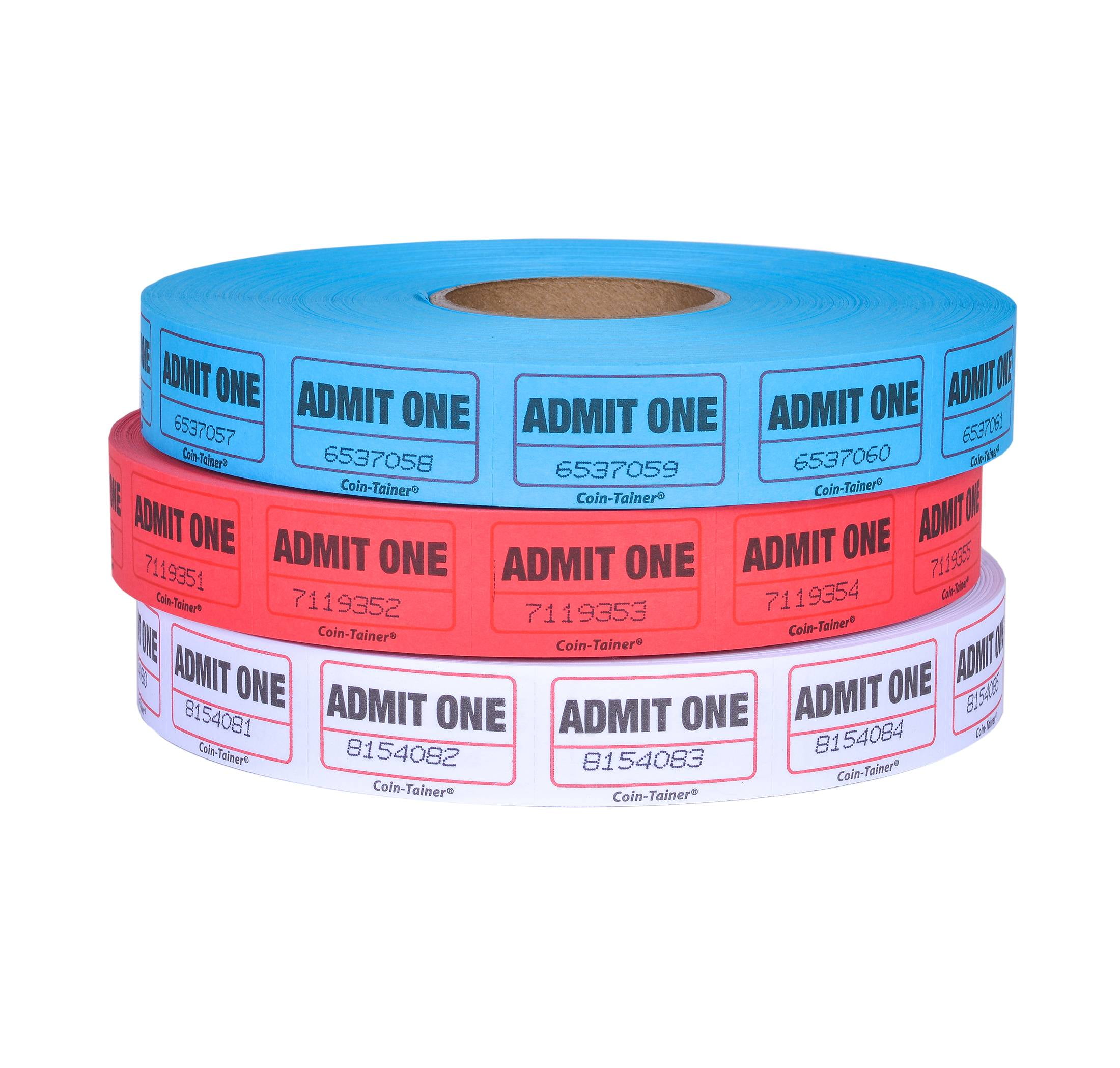 Pen+Gear Single Ticket Roll, 2000-count, Assorted Colors - Walmart.com