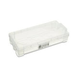 Pen+Gear Slim Plastic Storage Box, Clear Desktop Organizer for School ...