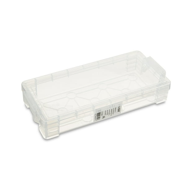 Pen+Gear Slim Plastic Storage Box, Clear Desktop Organizer New, 1 ...