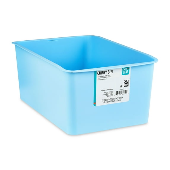 Pen+Gear Small Plastic Desktop Organizer Cubby Bin, Sky Blue, 8-Pack ...