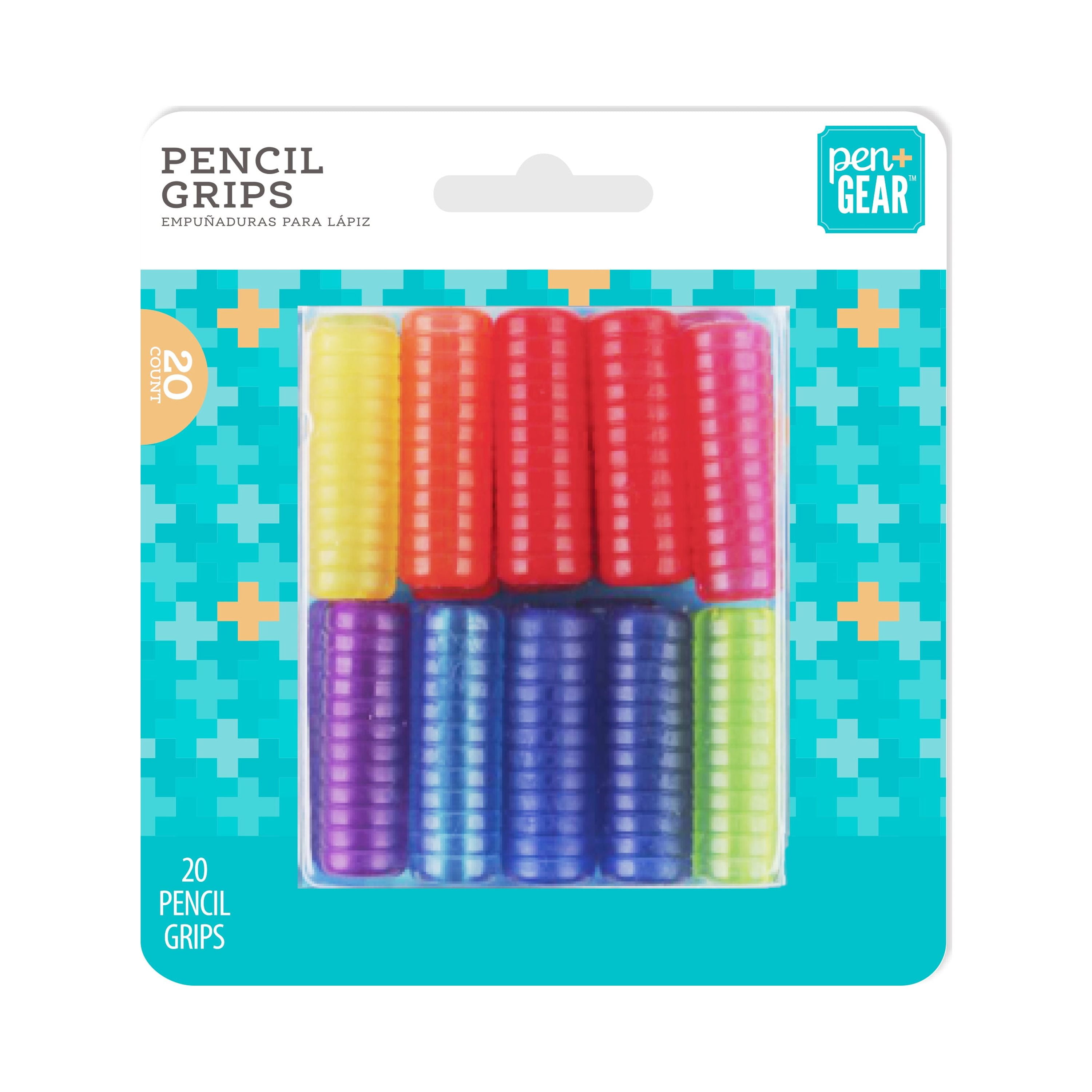 Pen+Gear Soft Pencil Grips Set of 20 Assorted Colors for Comfortable ...