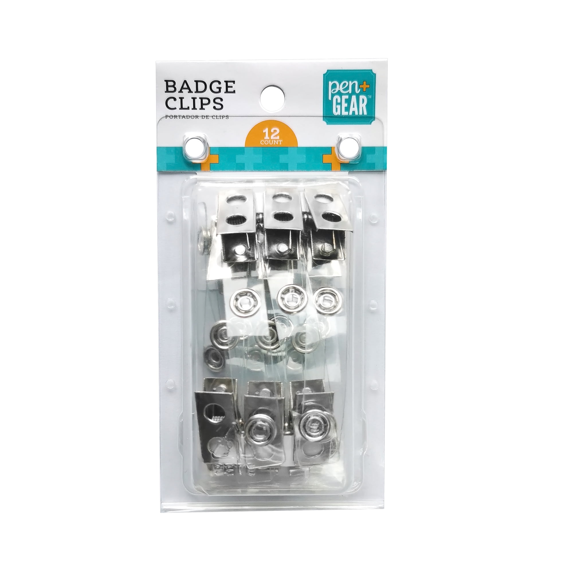 Pen + Gear Specialist ID Badge Clips with Vinyl Strap and Metal Bulldog ...