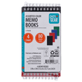Pen + Gear Spiral Bound Ruled Paper Memo Book, 3 in x 5 in, 4 Pack, 80 ...