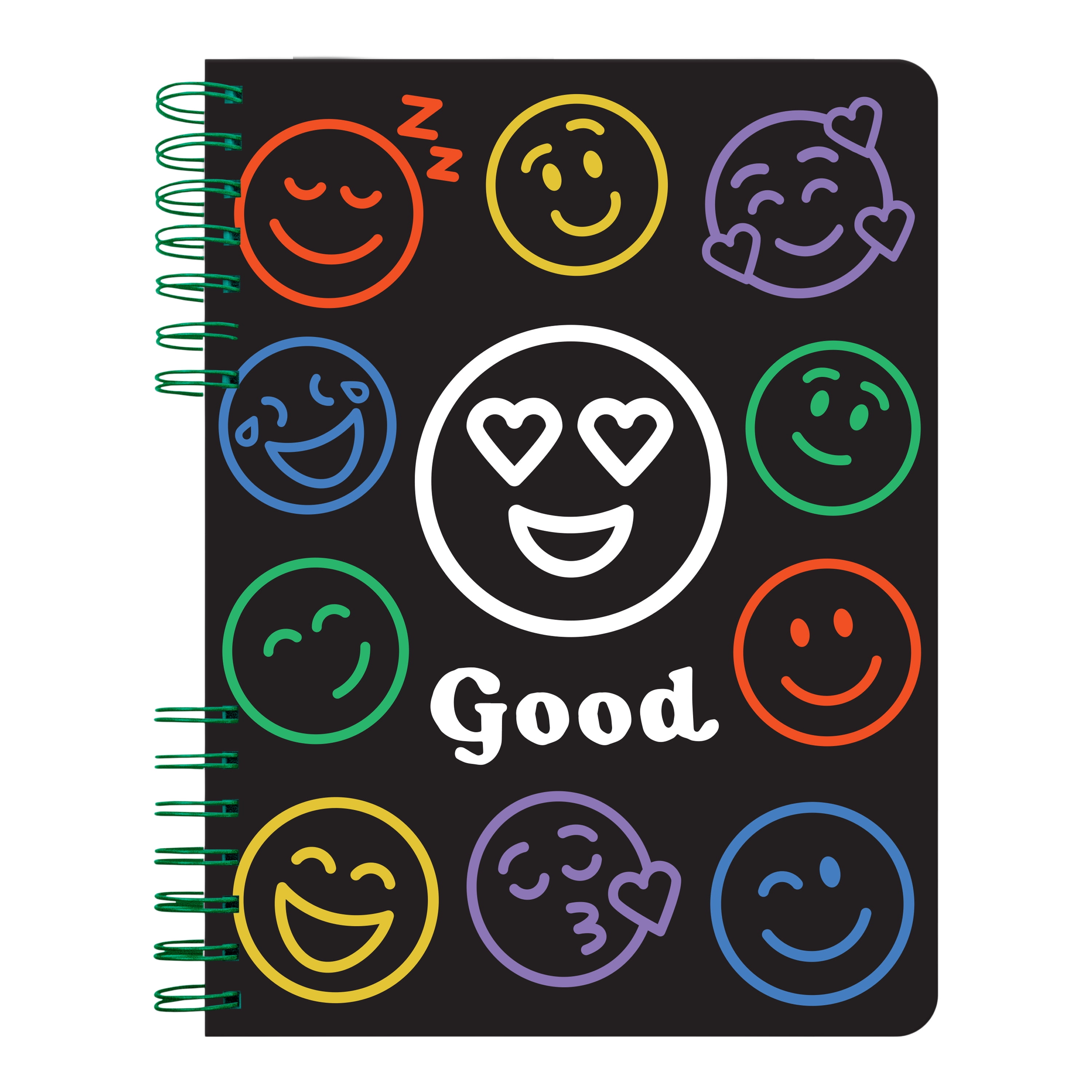 Pen+Gear Split Twin Wire, Lenticular Journal, 6" x 8", Good Vibes Only ...