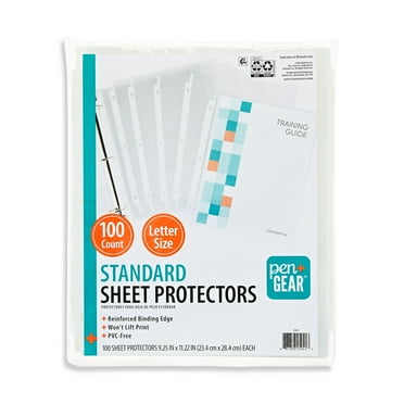 Office Depot Standard Weight Sheet Protectors, 8 1/2in. x 11in., Clear ...